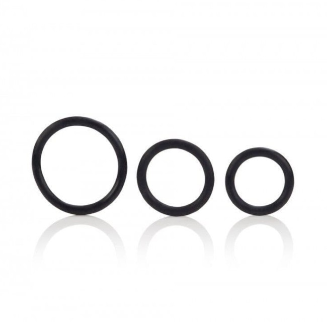 Calexotics Rubber 3-Ring Set — Boost Stamina & Pleasure